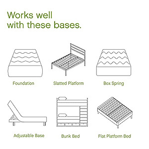 Classic Brands Mercer Cool Gel Memory Foam and Innerspring Hybrid 12-Inch Pillow Top Mattress | Bed-in-a-Box Twin XL