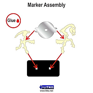 LITKO Skeletal Steed Character Mount | Warhorse Skeleton | Role Playing Games | Compatible with Dungeons & Dragons and Pathfinder Games (Ivory, 40mm Circular Base)