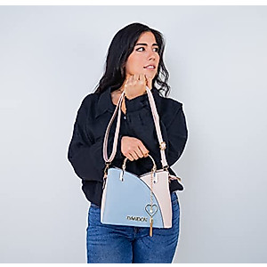 DANDON LLC Purses And Handbags For Women- Crossbody Purse, women's shoulder handbags,Tote Bag For Women,Adjustable Strap (Pink+Blue)