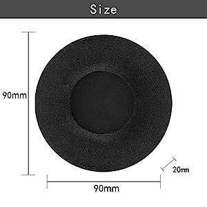 MDR-V700 Replacement Ear Pads Velvet Ear Cushion Earpads Compatible with Technics RP-DH1200 DJ, Sony MDR-V700, Z700, V700DJ, ATH-T2, ATH-PRO700 Headphones (Black/Flannel)