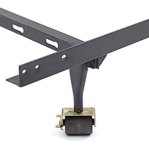 Classic Brands DeCoro Universal Heavy-Duty Metal Bed Frame | Adjustable Width Fits Twin, Twin XL, Full, Queen, King, California King, Black (J02255-0013)