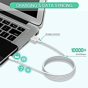 iPad Charger, [Apple MFi Certified] 10FT iPad Charger Cord, 12W iPad Charger Fast Charging Block Foldable Portable Travel Plug with Extra Long Lightning Cable Cord Compatible with iPad, iPhone, Airpod