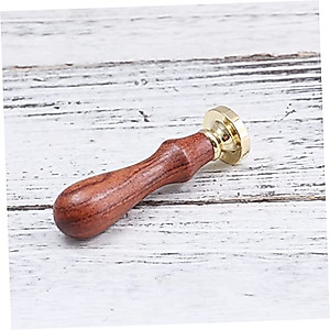 SEWACC Wedding Invitation Envelopes Custom Seal Stamp Wax Seal Stamp Retro Wax Stamp Wooden Retro Stamper Sealing Stamper Vintage Stamper Wax Model Die Sealing Wax Classic Wooden Handle