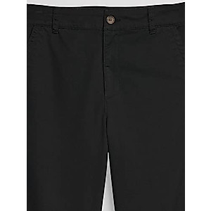 GAP Womens High Rise Girlfriend Khaki Pants, True Black, 14 US