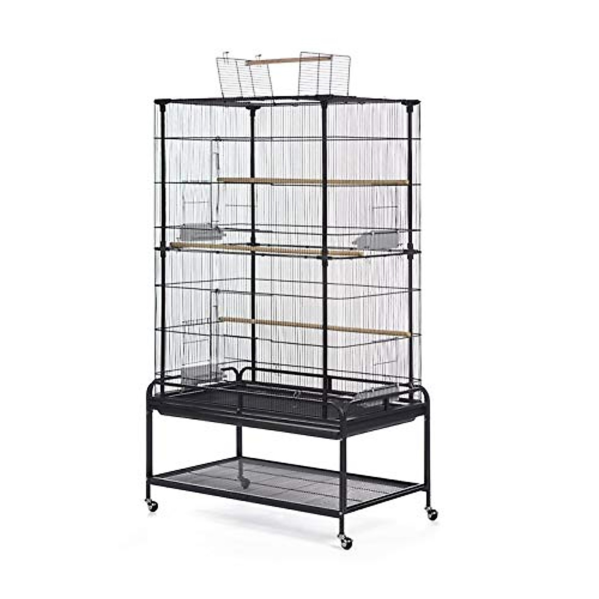 Prevue Pet Products Playtop Flight Bird Cage with Stand - F085, Black