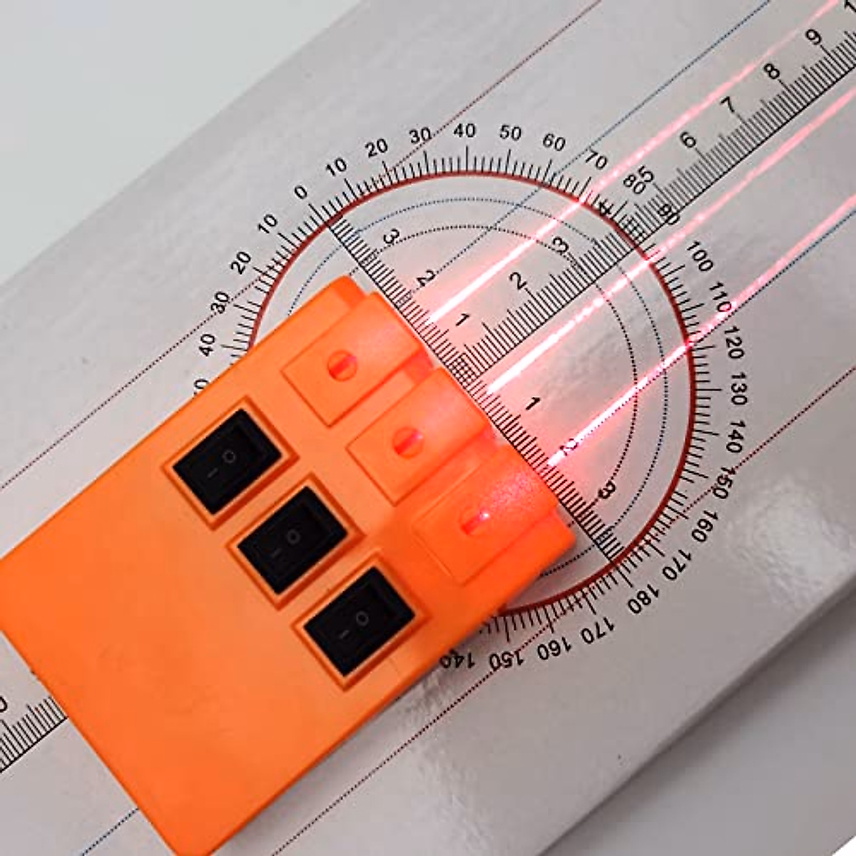 Physics Optical Experiment Set Multifunction Reflector Refraction Triangular Prism Convex Lens Concave Mirror Dial Linear Light Source Teaching Demonstration Equipment for Teacher Student Education