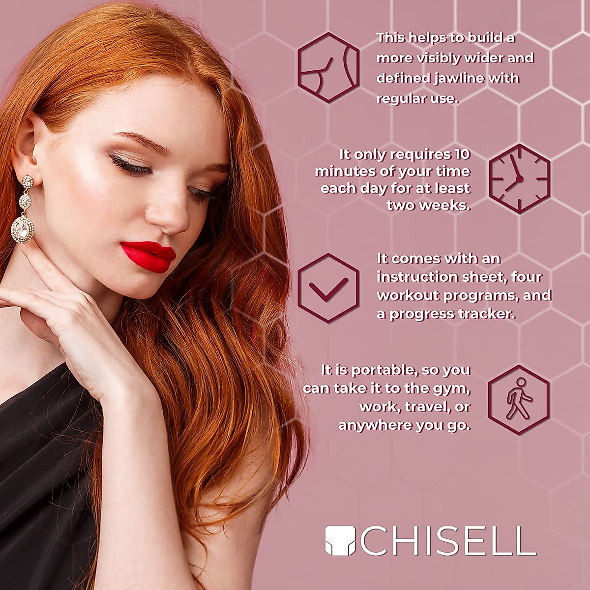 Chisell Original Jaw Exerciser, Bite Block for Light Bite, Jawline Shaper for Beginner Users, Facial Exercise Cubes for Toned Face, Jawline Sculptor for Slim Jaw, Mouth Exerciser for Jawline