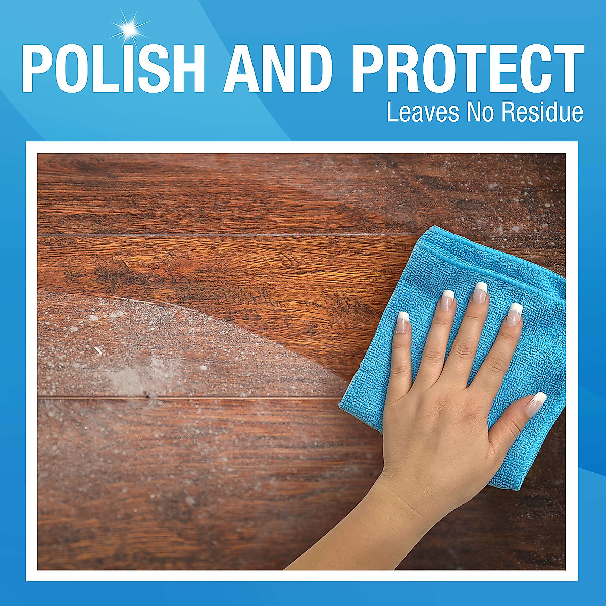 MiracleWipes for Wood Surfaces, Remove Dirt and Grime Buildup, Clean, Protect, and Polish Cabinets, Furniture, and Wood Floors, Great for Kitchen and Bathroom Cleaning Support - 30 Count