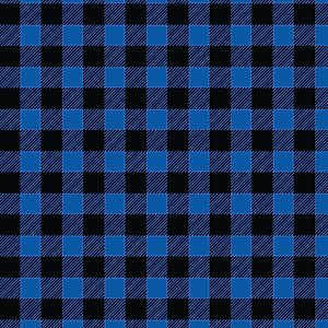Buffalo Plaid Pattern Vinyl Permanent Adhesive Craft Vinyl (Adhesive 12x12, Blue)
