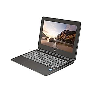 HP Chromebook 11 x 360 2-IN-1 11.6 inches (1366x768) TOUCHSCREEN, Celeron Dual-Core N3350, 32GB SSD, 4GB, Bluetooth, Webcam Chrome OS (GRAY) (Renewed)
