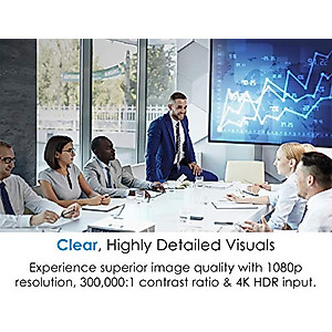 Optoma ZH406 1080p Professional Laser Projector | DuraCore Laser Light Source Up to 30,000 Hours | Crestron Compatible | 4K HDR Input | High Bright 4500 lumens | 2 Year Warranty White