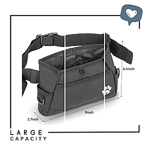 B&B Farmhouse Dog Treat Pouches for Pet Training - Custom Design - Dog Treat Bag for Dog Training & Behavior Aids - Fanny Pack for Dog Walking Bag - Puppy Treat Pouch & Black Belt Bag