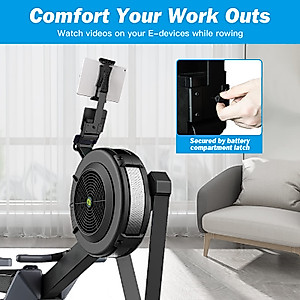 JISHAHS Phone & Tablet Holder for Concept 2 Rowing Machine PM5 Monitor, All-in-One Tablet Mount for C2 Rower Suitable for Tablets & Phones & iPad for Any Screen Size, Compatible with PM5 ONLY