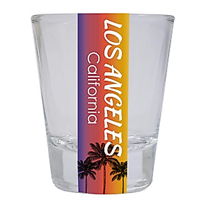 Los Angeles California West Coast Trendy Souvenir Round Shot Glass