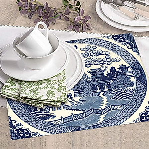 Dish Drying Mat For Kitchen Counter,Chinoiserie Soft Microfiber Ultra Absorbent Microfiber Dishes Drainer Mats 16 X 18 Inch