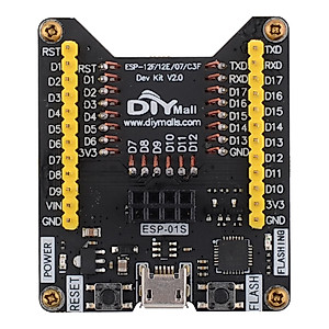Wishiot ESP8266 Burning Fixture Development Board Micro USB Port Onboard CP2102 Chip Support ESP-01S ESP-07 ESP-07S ESP-12E ESP-12F ESP-12S ESP-C2 Easy Programer