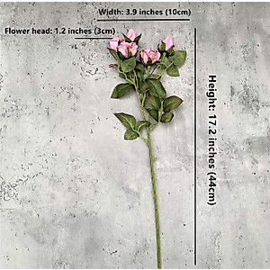 HGKJH Artificial Wild Flower 6 Pcs Cosmos Long Stem Calliopsis, Simulation Bouquet, Realistic Plastic Fake Silk Flowers Table Kitchen Home Garden Party Arrangement Wedding Decoration, 6 Head, Purple