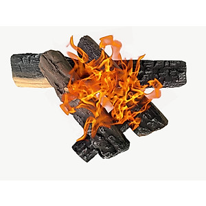 B-HOTTE 4pcs Small Gas Fireplace Logs Outdoor fireplaces