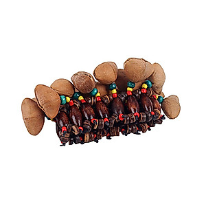 MILISTEN 1 Pc African Nut shell Hand Bell Bracelet Handbell African Nut Shell Belt Handbell Hand Chain for Girls Female Women Lady