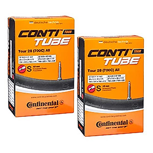 Continental Tour 28 700x32-47 / 28x1.5-1.75" - 42mm Presta Valve - Pack of 2 Tubes