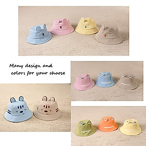 Baby Sun Hat Adjustable,Infant Toddler Summer Outdoors Beach Hat UPF50+,Sun Protection Bucket Hat