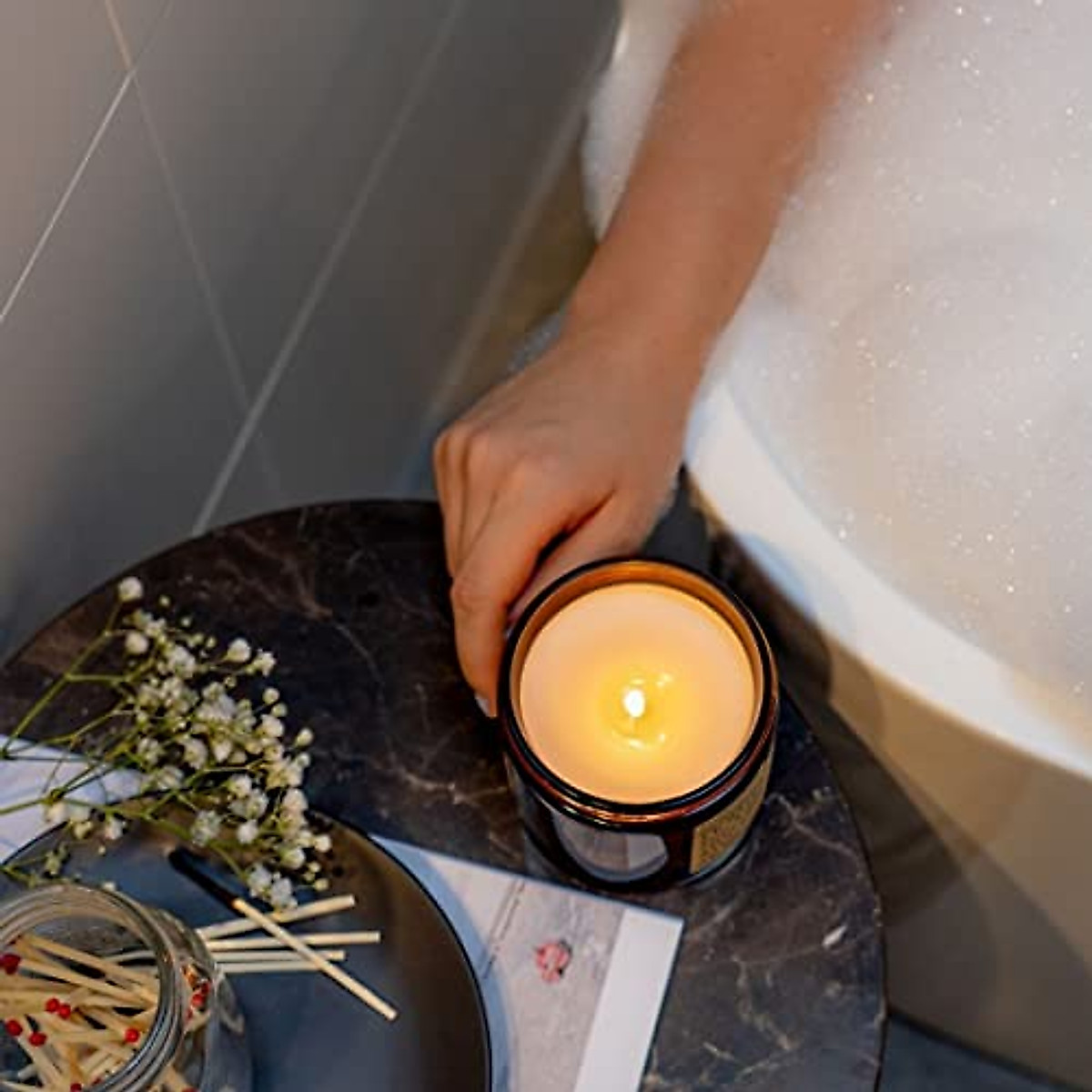 Lavender Candles Gifts for Women - I'd Rather Give You a Hug - Scented Candles are The Ideal Funny Gifts for Women in Your Life (Lavender 7oz)