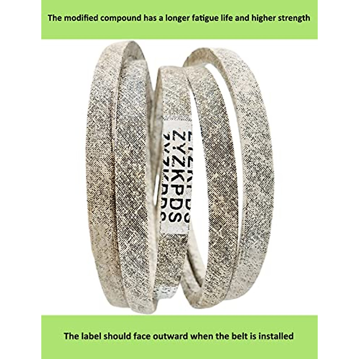 ZYZKPDS Mower Deck Belt for Toro 119-8820 120-3892 ss5000 SS5060 with 50" Deck 1/2 x 141inch Kevlar Cord Belt