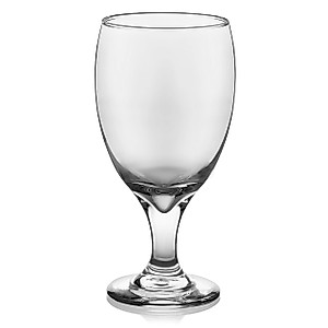Libbey Classic Goblet Party Glasses, 16.25-ounce, Set of 12