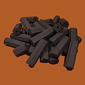 CHARBLOX Ultra Premium Grilling Charcoal Logs - 100% Natural, Lasts 5 Hours, Sustainable, for Grilling/BBQ/Smoker/Big Green Egg/Kamado/Ceramic Grill/Weber/Yakitori, Thai/Binchotan Alternative (10LB)