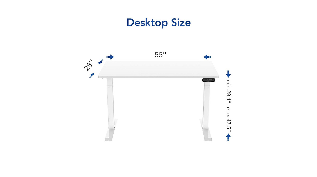 FLEXISPOT EC3 Electric Standing Desk - Quiet & Adjustable