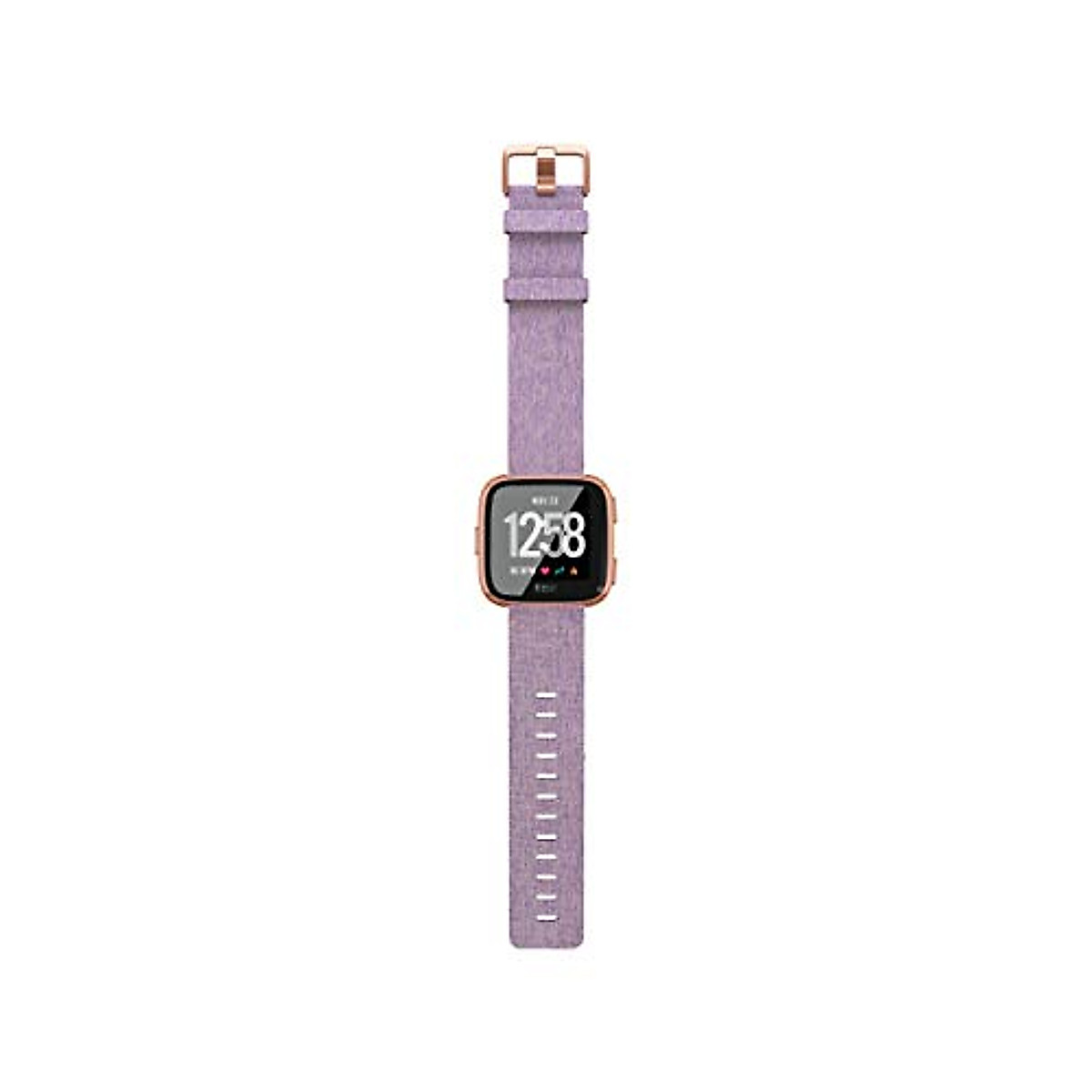 Fitbit Versa Special Edition Smartwatch with Woven Band - Lavender / Rose Gold (Renewed)