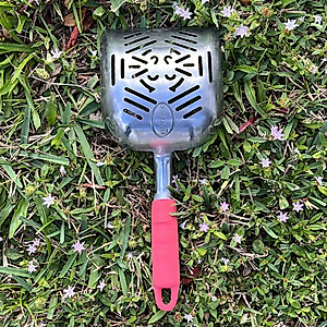 Felix & Fido Mighty Scoop Cat Litter Scoop – All Metal Scoops for Kitty Litter Boxes – Sifter, Deep Shovel, Solid Core – Corrosion Resistant Litter Box Cleaner 13 x 5.6 x 1.6 in.