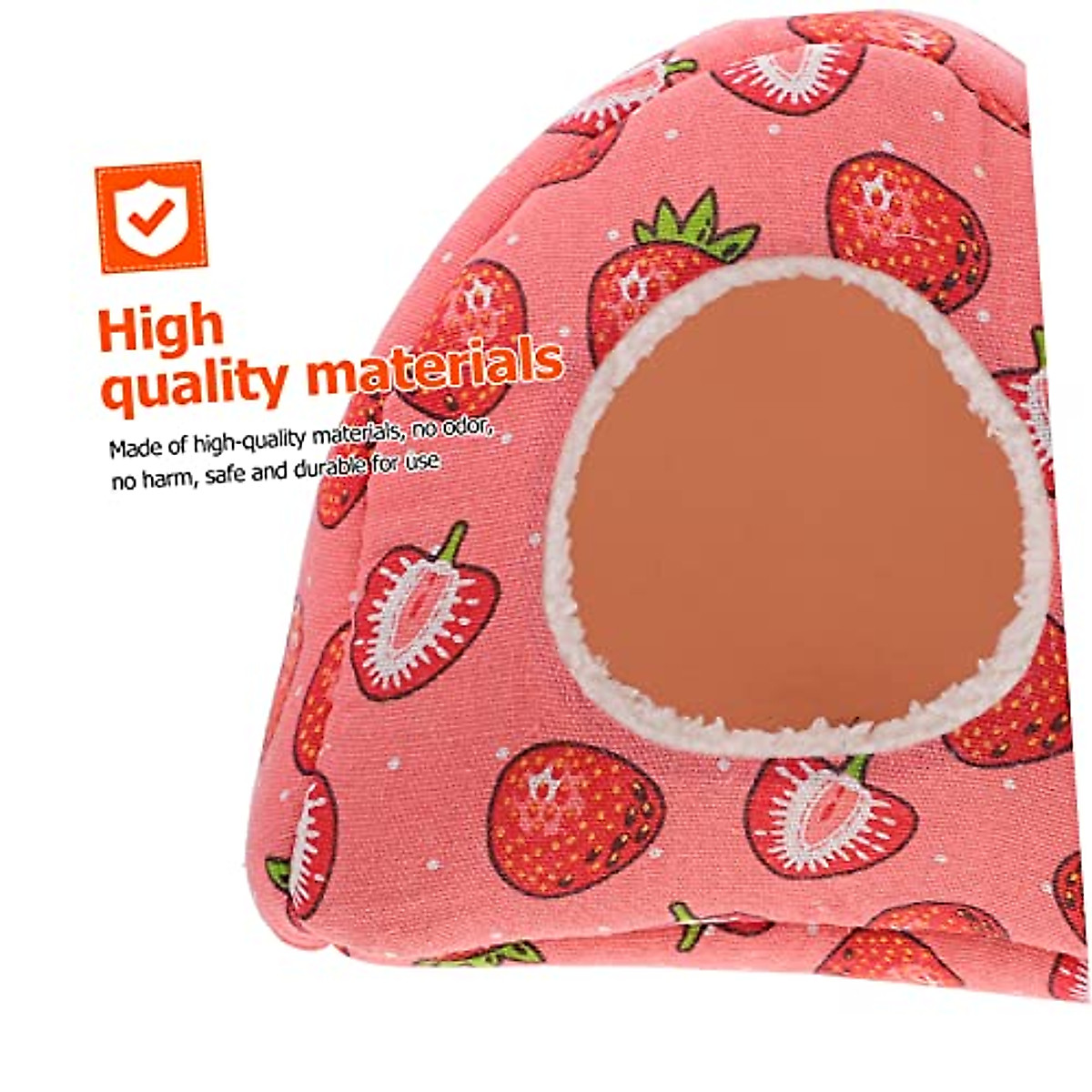 BCOATH Plush Hamster House 1pc Hamster Hamster Stuffed Hamster Hamster Hut Guinea Pigs Hide- Out Warm Guinea Pigs Bed Cloth Hamster Bed Hamster House Cloth Pink Keep Warm