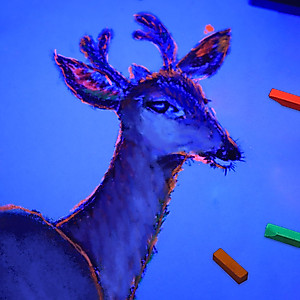 Artecho 50pcs Soft Pastels, 48 Colors Including 4 Fluorescent Colors, Extra Free Black & White, Square Chalk for Drawing, Blending, Layering, Shading, Pastels Art Supplies