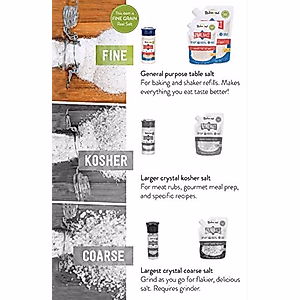 Redmond Real Salt - Ancient Fine Sea Salt, Unrefined Mineral Salt, 16 Ounce Pouch (2 Pack)