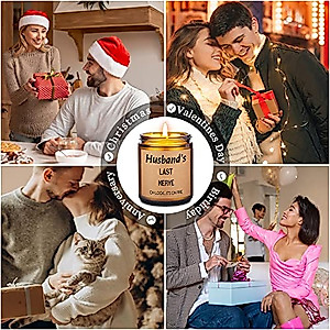 Gifts for Husband from Wife, Funny Birthday Anniversary Presents for Him from her, Gag Romantic Valentines Candles for Men, Personalized I Love You Gifts for Couples Best Boyfriend Man Male