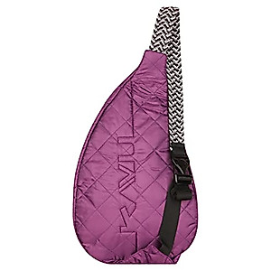 KAVU Original Rope Puff Diamond Quilted Mini Sling Pack - Sunset Purple
