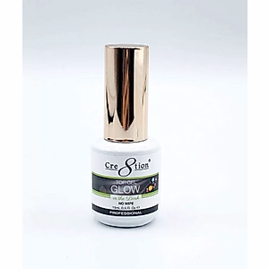 Cre8tion Glow in The Dark Soak Off Top Coat Gel Polish led uv lamp needed Curing Nail Art Nail Polish