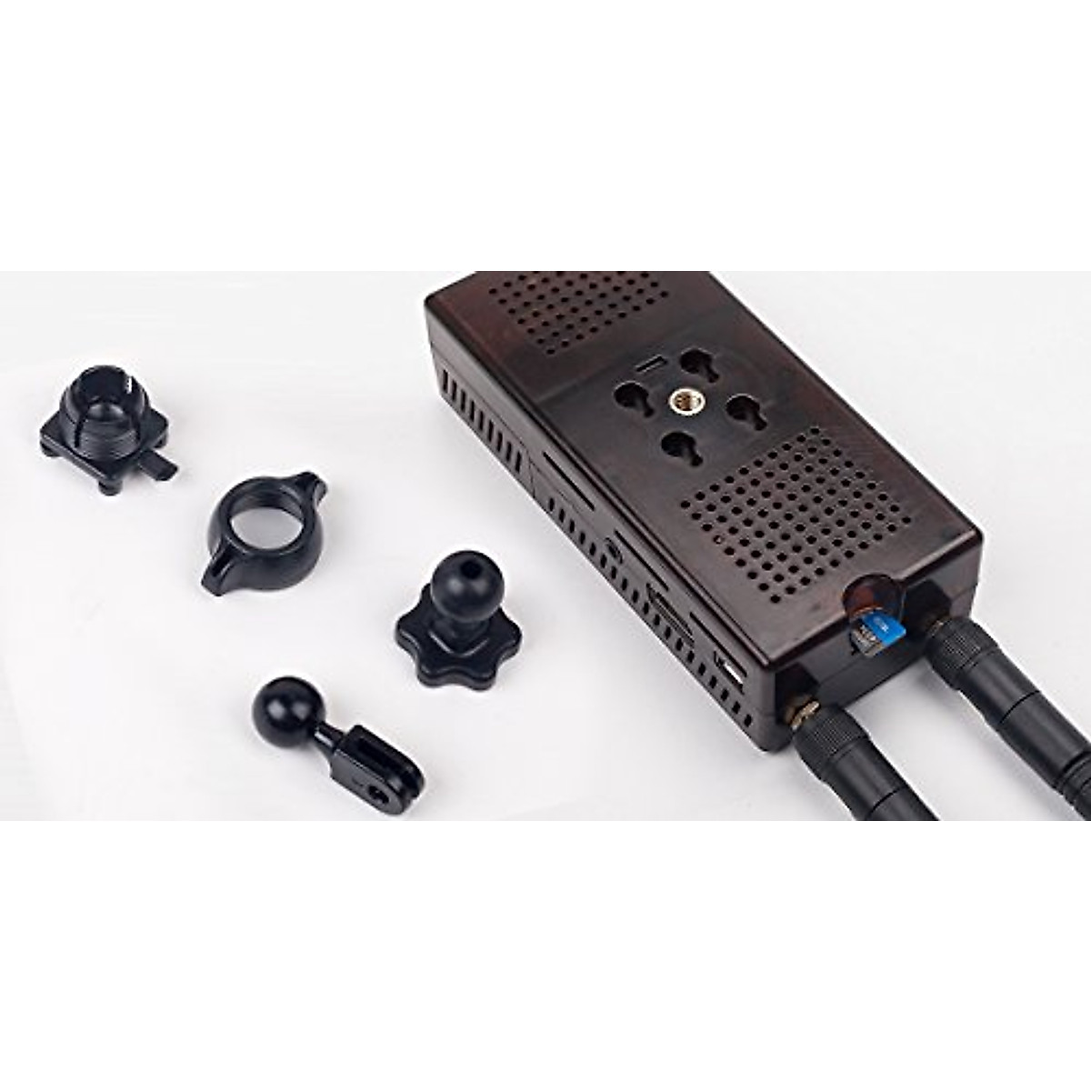 SummitLink Tinted Case with Fan for ADS-B Raspberry Pi Stratux DIY Kit, Matte Finish Tool Free Assembly (Does not fit AHRS)