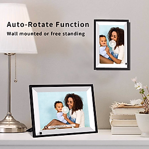 Digital Picture Frame 10.1 Inch Large Digital Photo Frame with IPS Full HD Touchscreen, 32GB WiFi Smart Frame Share Photos and Videos Instantly from Anywhere via Frameo App
