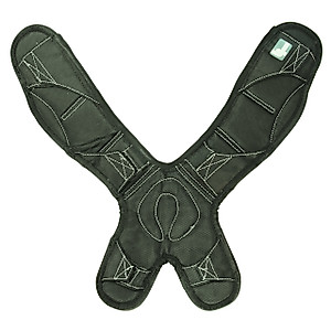 FallTech 7004Y Shoulder Pads - Back and Shoulder Pad Assembly for FBHes fits Most, Black