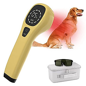 iKeener Cold Laser Therapy for Dogs,Portable LLLT Vet Device for Dogs and Pets, 650nm & 808nm Infrared Therapy for Pain Relief,Itching Skin & Wound Care in Dogs, Cats, Horses