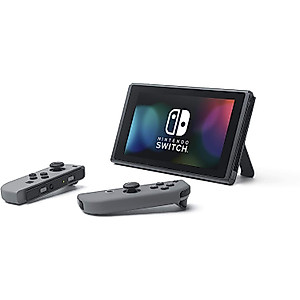 Nintendo Newest Switch with Gray Joy-Con - 6.2" Touchscreen LCD Display, 802.11AC WiFi, Bluetooth 4.1 - AllyFlex 128GB MemoryCard
