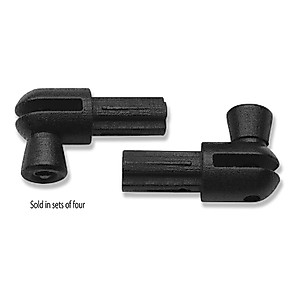 Bestop 51290-01 Black Quick-Release Bow Knuckle Set for Wrangler TJ and JK