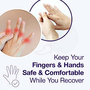 Armor Aluminum Baseball Finger Straightening Splint with Foam Lining to Immobilize Jammed Fingers, Mallet Injuries, or Knuckle Fractures