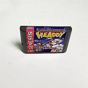 Lksya Dynamite Headdy - 16 Bit MD Game Card for Sega Megadrive Genesis Video Game Console Cartridge (US Shell)