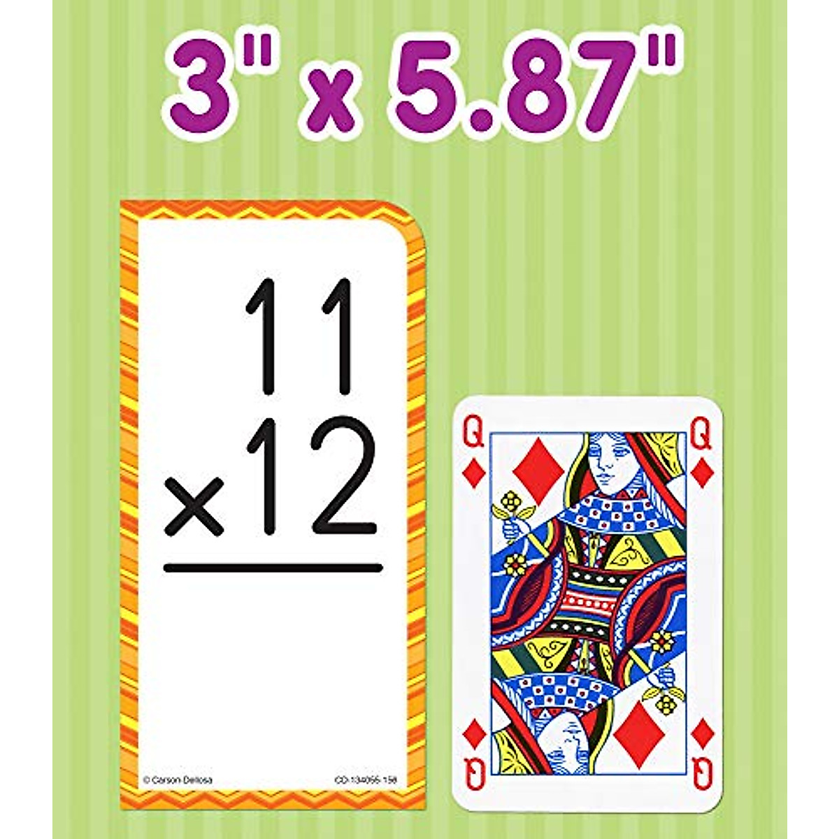 Carson Dellosa Multiplication Flash Cards for Kids Ages 8+, Times Table Flash Cards for Grade 3, Grade 4 and Grade 5, Multiplication Flash Cards with Answers