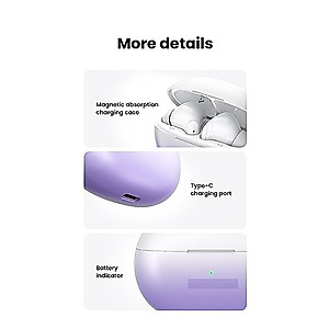 FK Trading Wireless Earbuds Bluetooth 5.3 Earphones for Huawei Honor 30 Pro+ in Ear Headphones True Stereo Sports Waterproof/Sweatproof Headsets with Microphone - Black