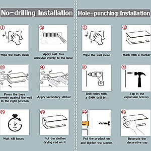 Zomhusea Clothes Drying Rack,Retractable Clothes Drying Rack Wall Mounted Clothes Hanger Rack,Aluminum Space-Saver Folding Clothes Drying Rack,Collapsible(Tri-Fold) Laundry Drying Rack(Black)