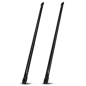 31.5inch/80cm Garden Swing Replacement Rods(2PCS), Metal Material, Black Powder Coating Round Rods, Fit for Hanging Swing Seat to Frame